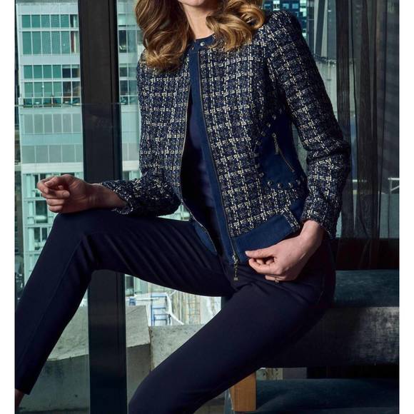 Insight | Jackets & Coats | New Insight Denim Tweed Jacket In Blue ...